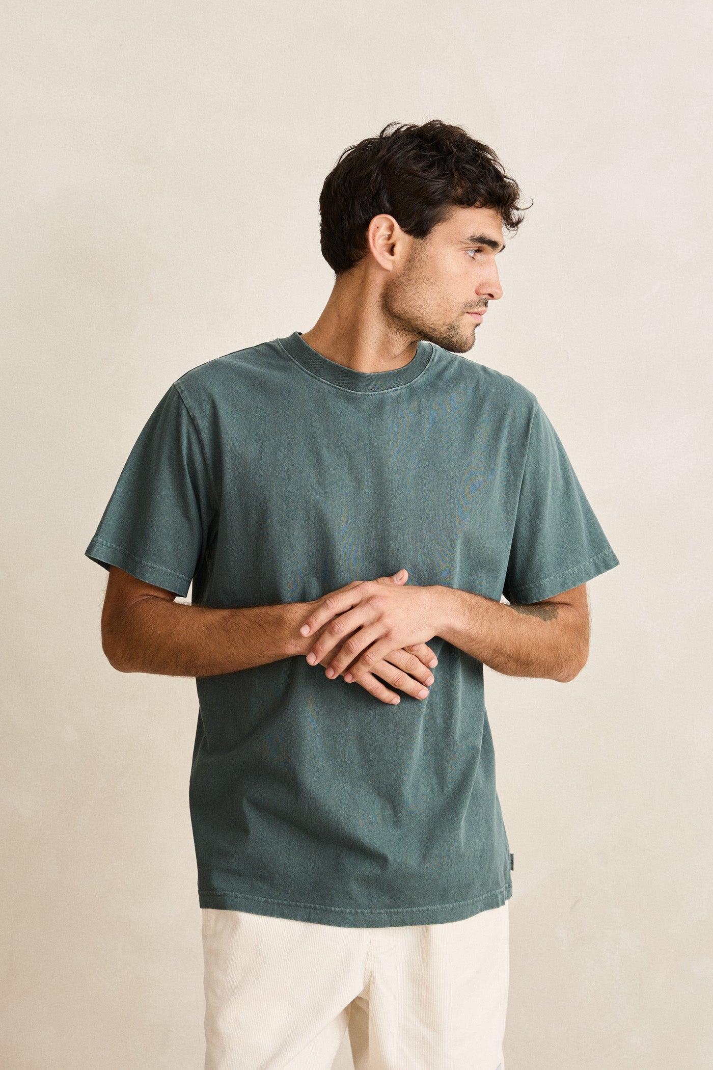 Classic Vintage Tee Silver Pine – Rhythm New Zealand